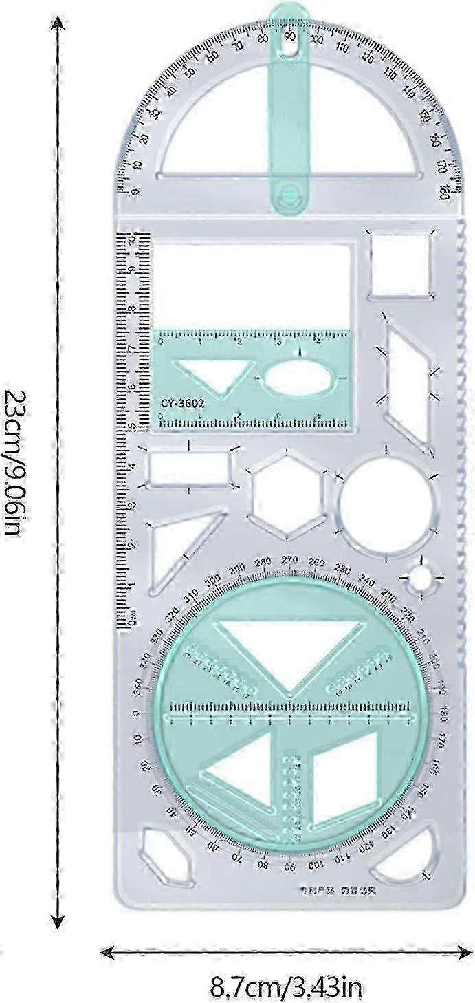 Geometric Ruler,Multifunctional Ruler, Creative Math Learning Aids ...