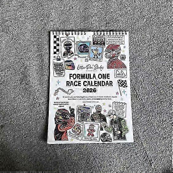 F1 Scrapbook Race Calendar 2026 The Ultimate Fans Race-Ready Wall ...