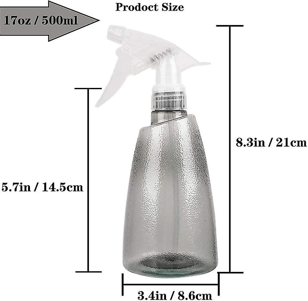 Spray Bottle, 500ml Plastic Atomizer Empty Spray Bottle With Adjustable ...