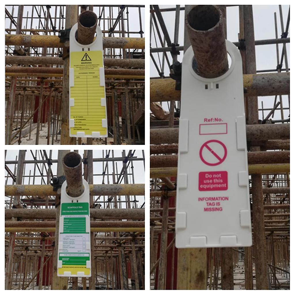 3xSecurity Accident Prevention Tag & Holder Safety Scaffolding ...