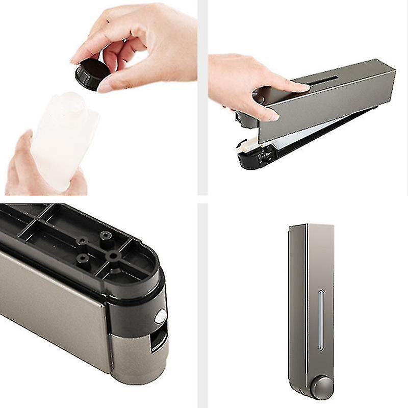 3 Chamber Water-resistant Wall Mount Soap And Shower Dispenser Hand ...
