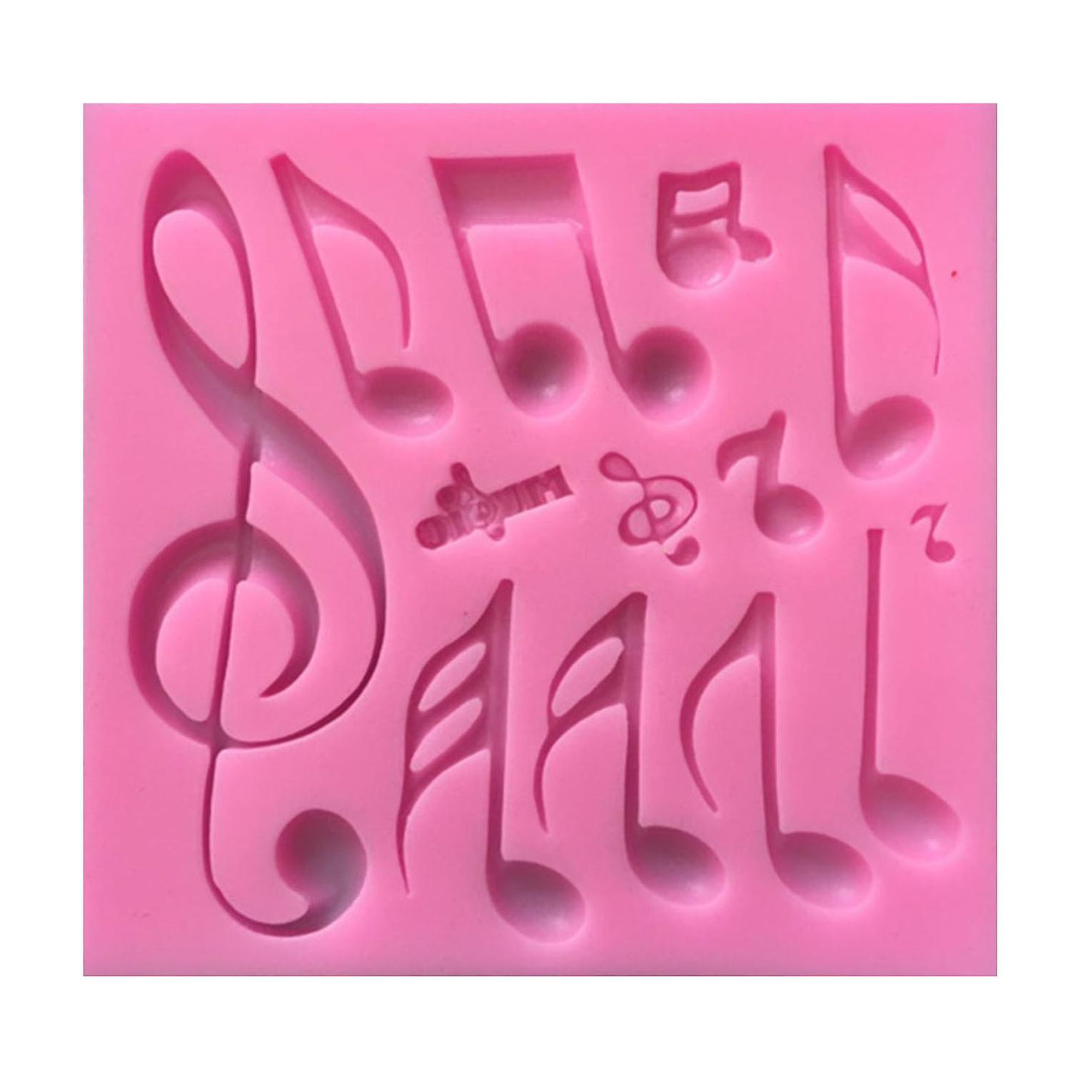 Candy Mold Heat Resistant Food Garde Silicone Music Note Symbol Biscuit ...