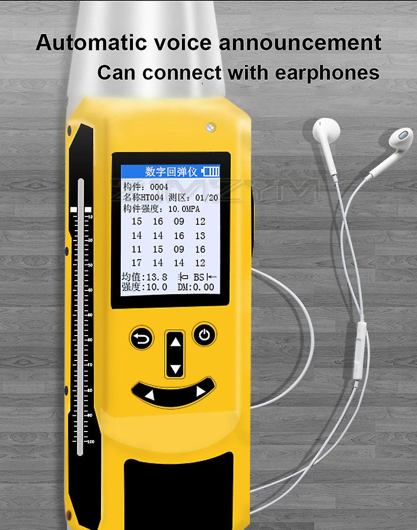 Hd-225d Digital Rebound Hammer Portable Concrete Strength Tester ...