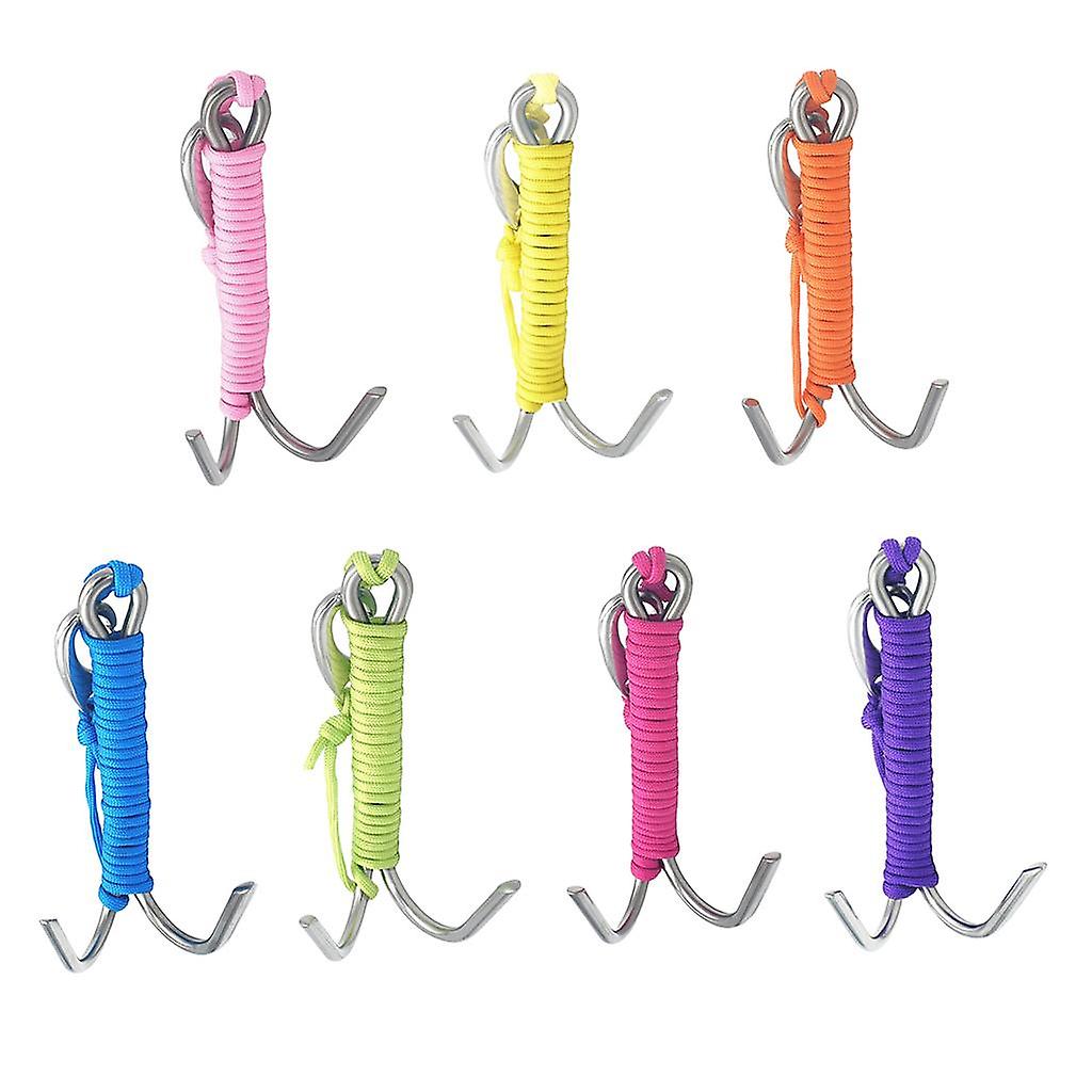Scuba Diving Dual Reef Hook Dual Hook with 1.2m Line Bolt Snap Clip ...