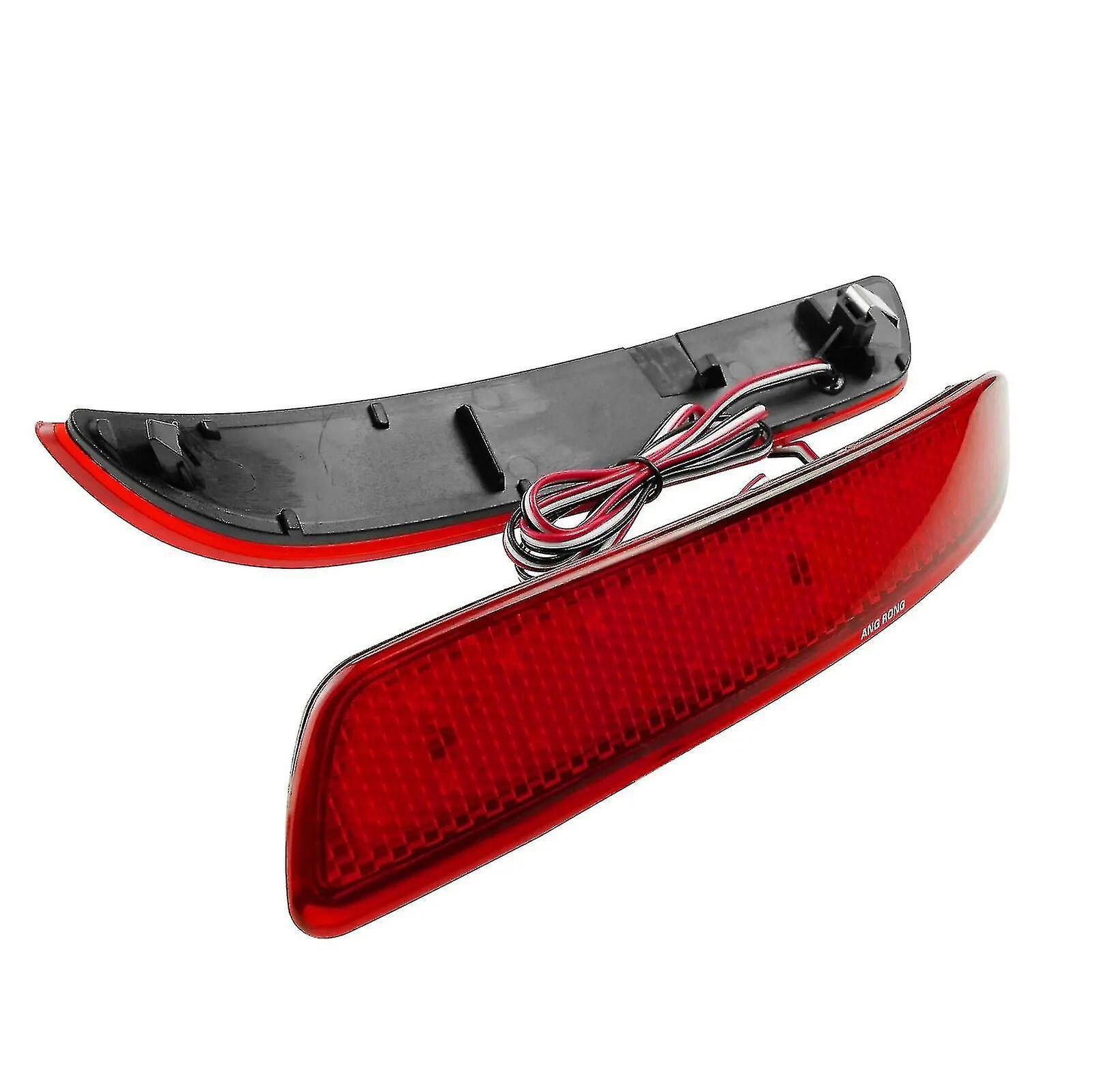2x Red Lens Led Rear Bumper Reflector Tail Brake Stop Light For Bmw X5 ...