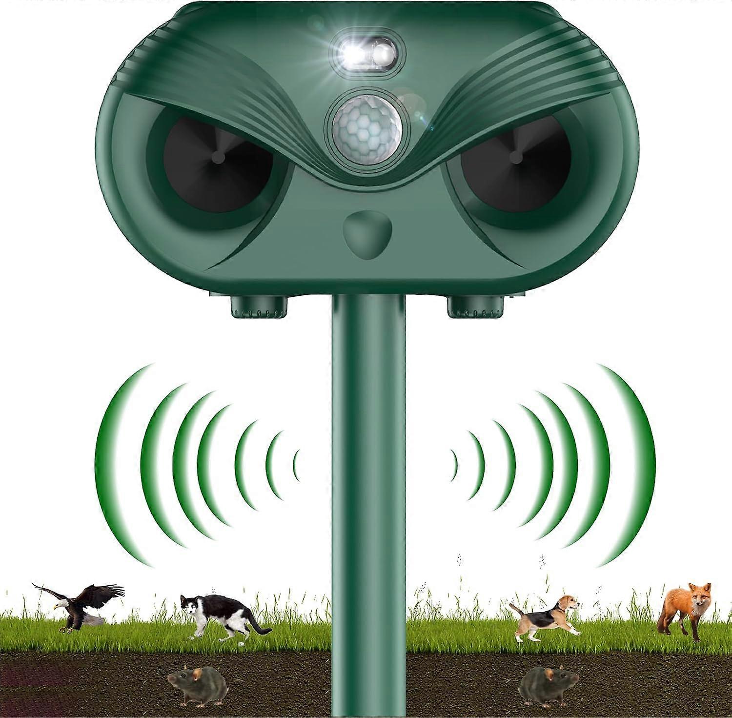Ultrasonic Cat Repeller, Solar Cat Repeller, 2024 Upgraded Ultrasonic ...