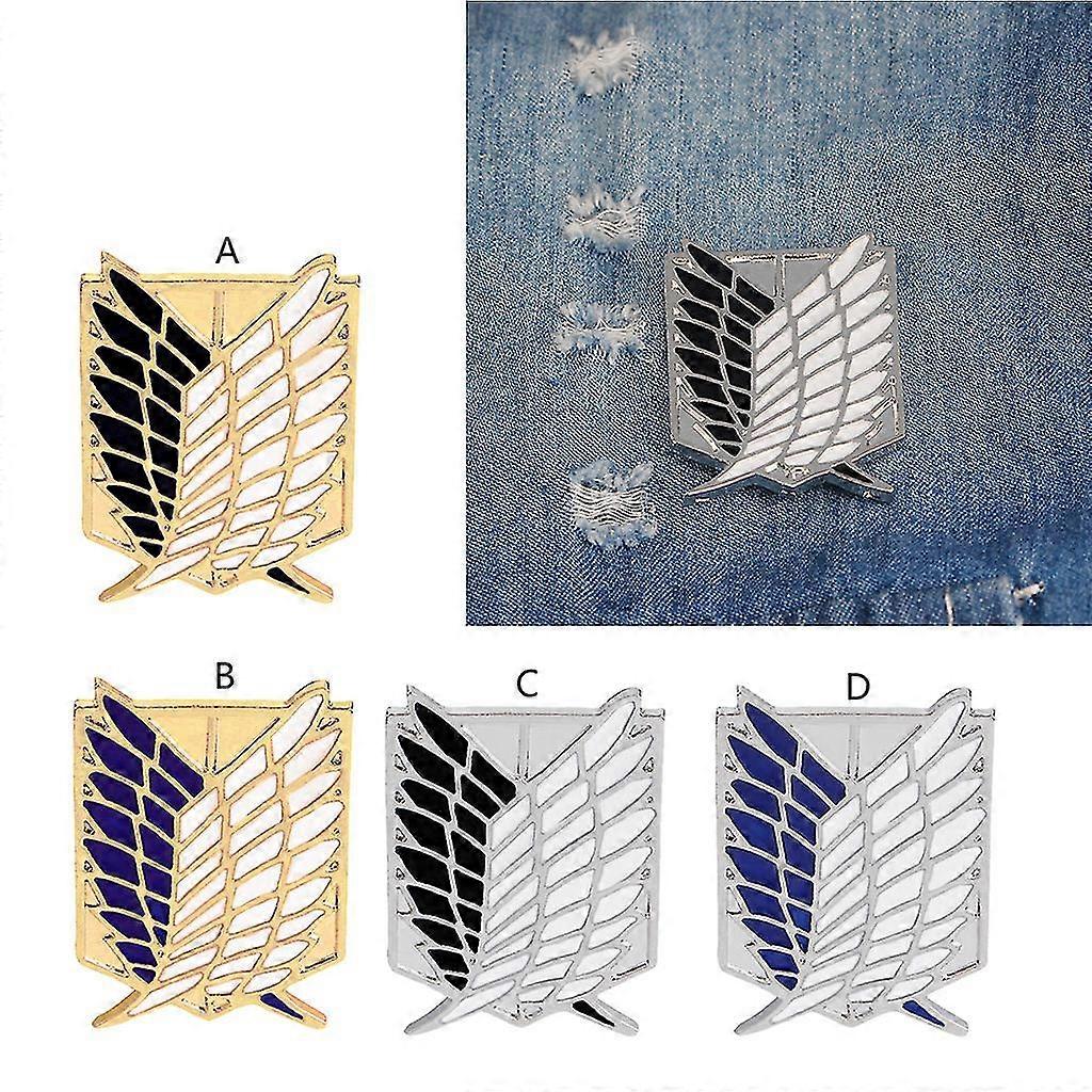 Anime Collection Wing Of Liberty Souvenir Pins Badges Attacks On Titan ...