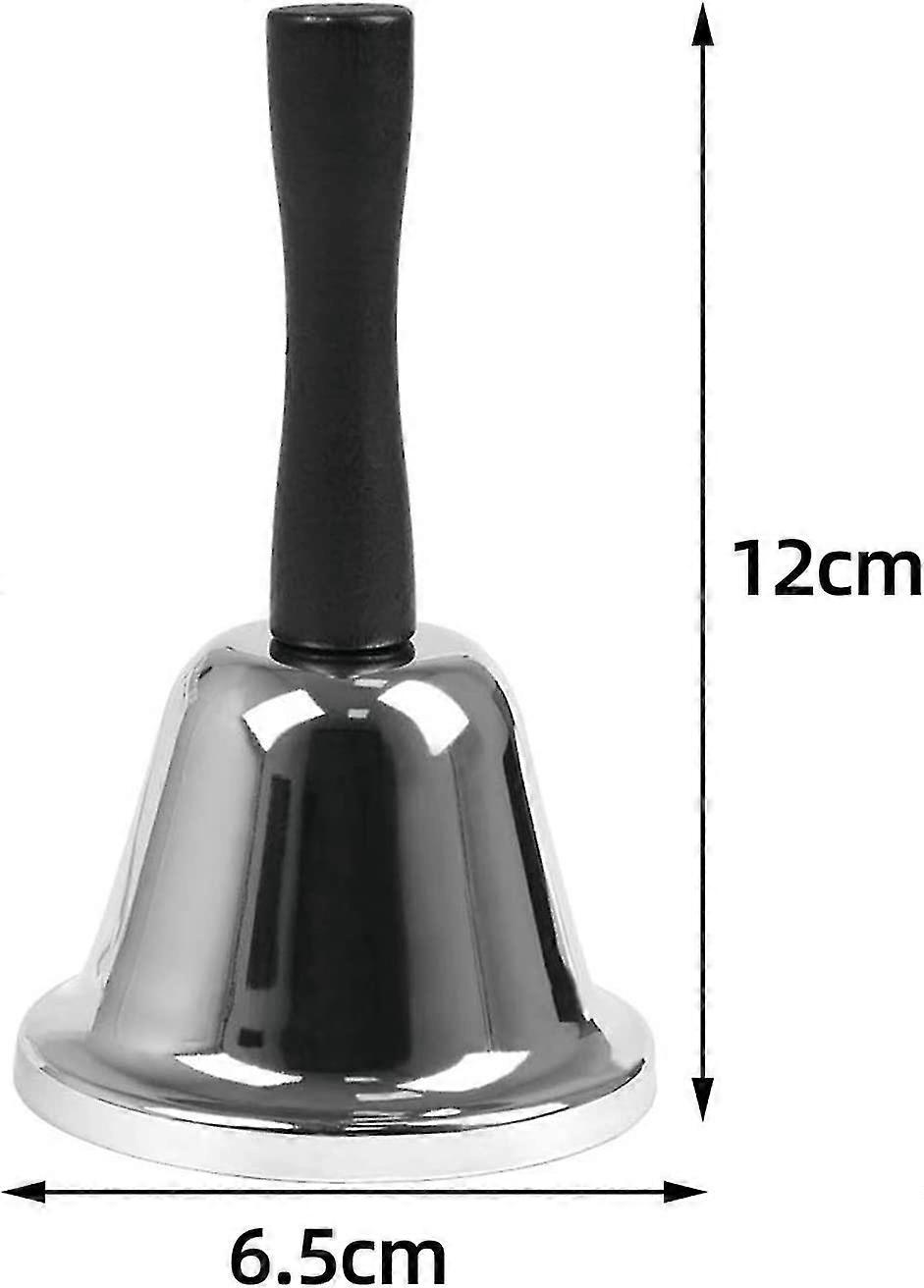 Stainless Steel Hand Bell, Attention School Bell Metal Loud Call Hand ...