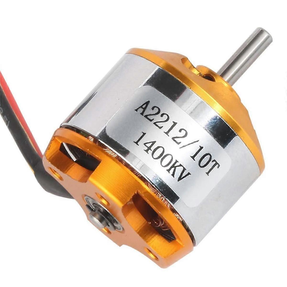 2 Pcs 2212 1400KV Brushless Outrunner Motor with Mount 10T for RC ...