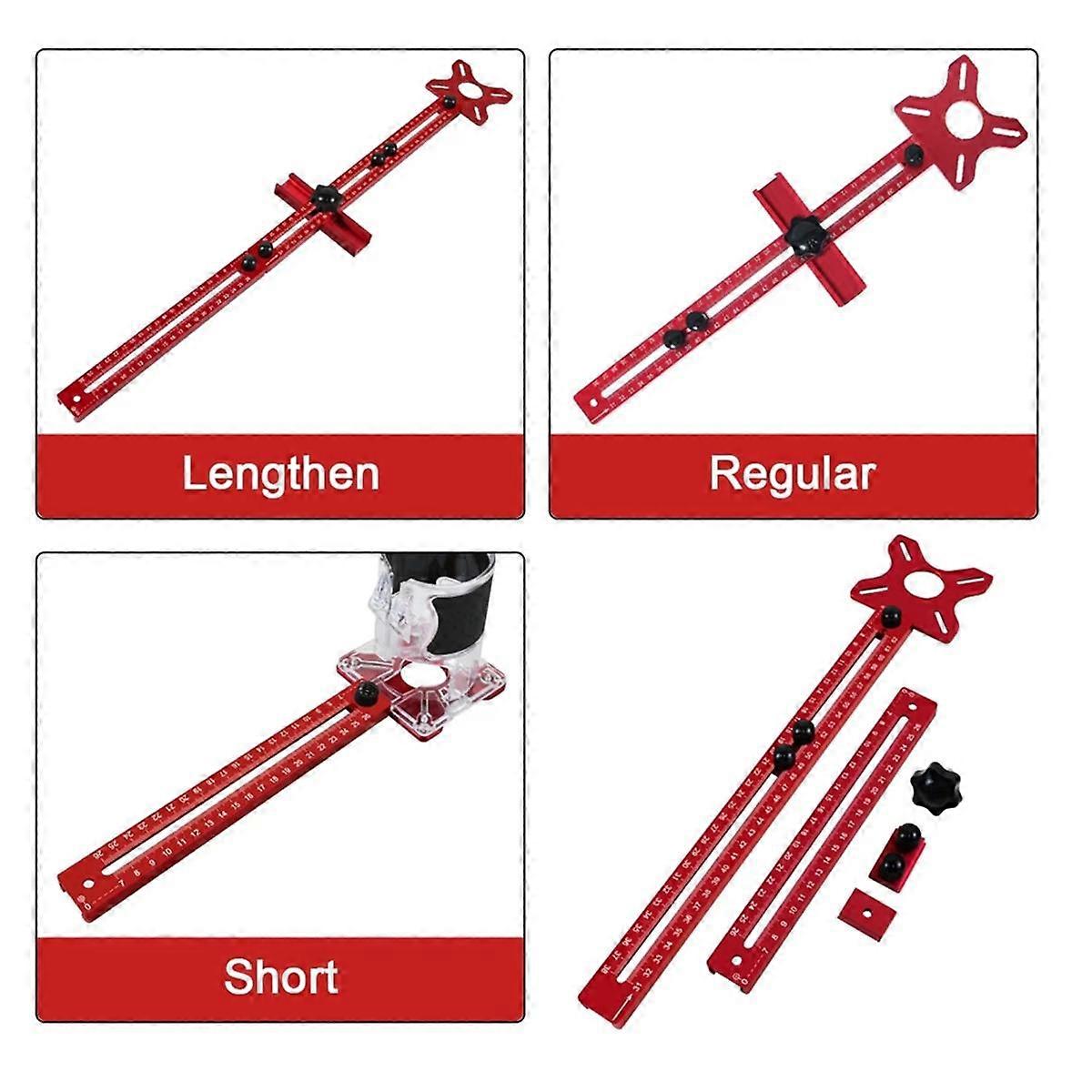 3-in-1 Router Milling Groove Bracket,9-61cm Radius Router Circle ...