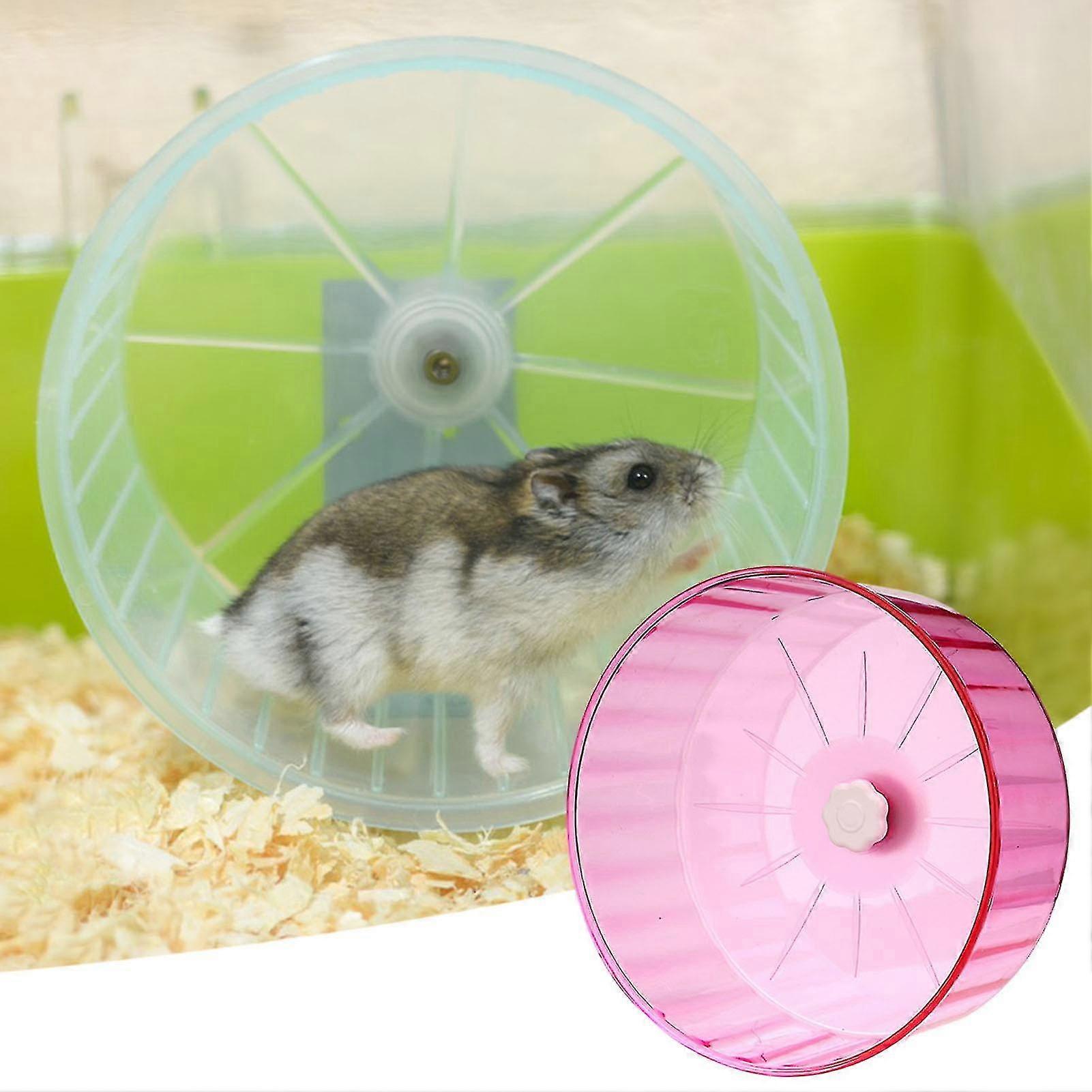 Silent Hamster Wheel Double Bearing Axis Rounded Edge Quiet Spinner Hamster Running Wheels for ...