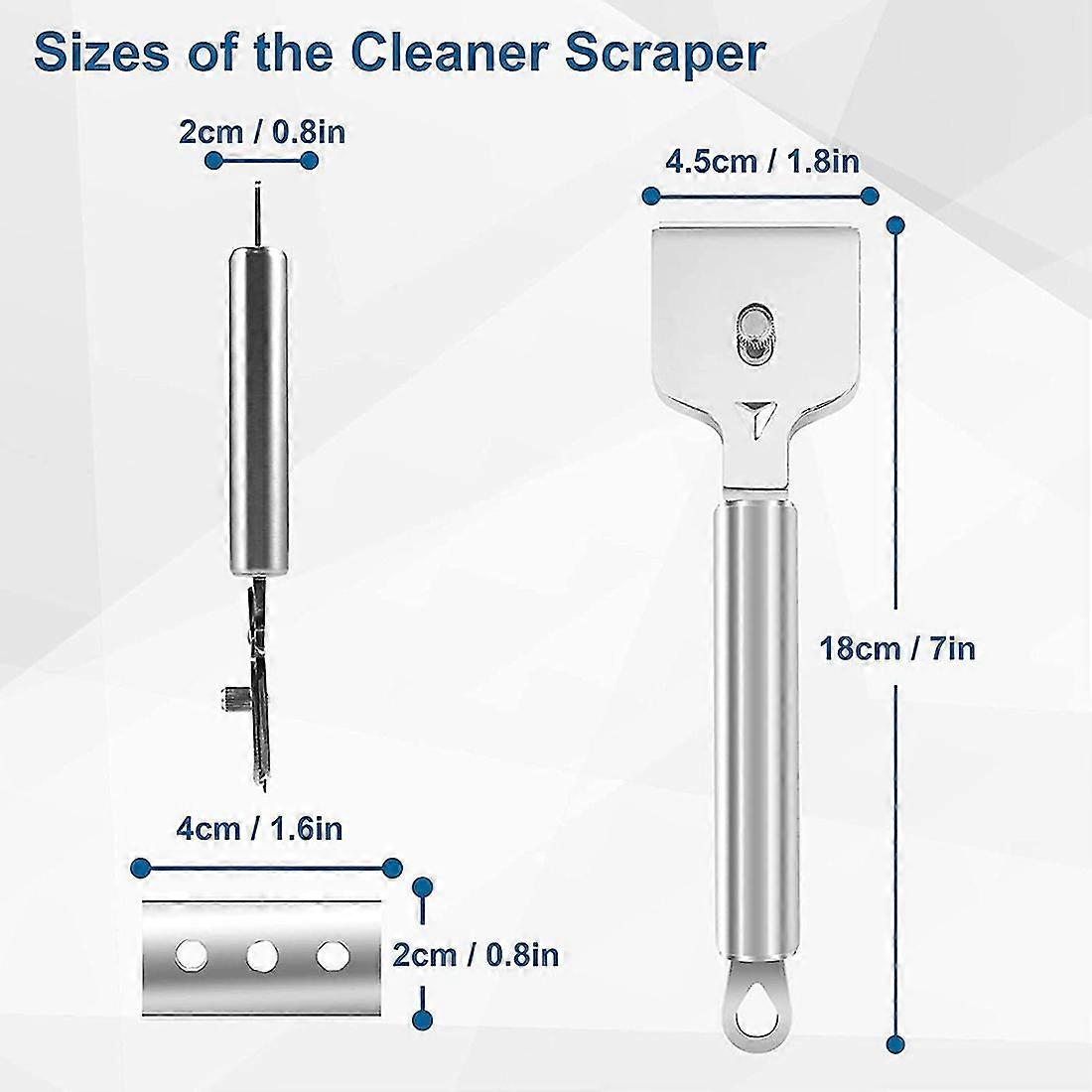 Glass Scraper With 10 Replacement Blades With Ceramic Hob Scraper ...