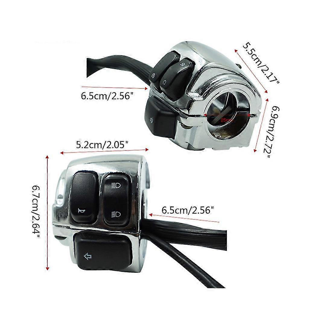 Motorcycles Handlebar Switch 25 Mm Hand Control Switch Turn Signal ...