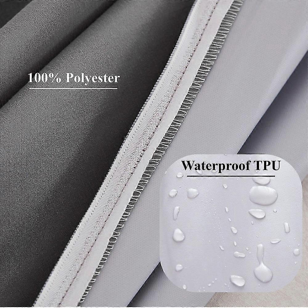 6-Sides Fully Enclosed Waterproof Mattress Cover with Zipper Dust-proof ...