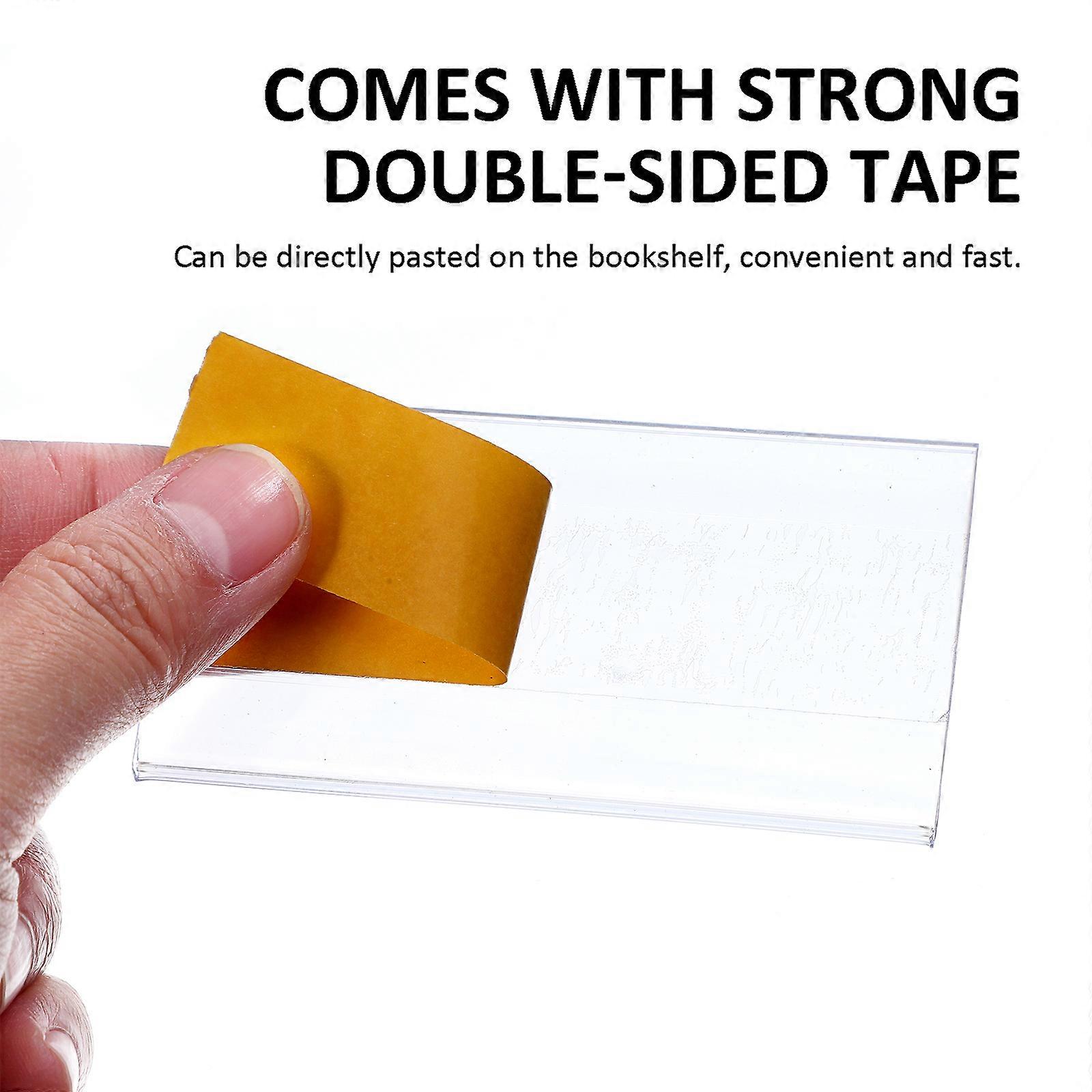 60 Pcs Shelf Label Holders Drawer Labels Wire Shelf Labels Shelf Clips ...