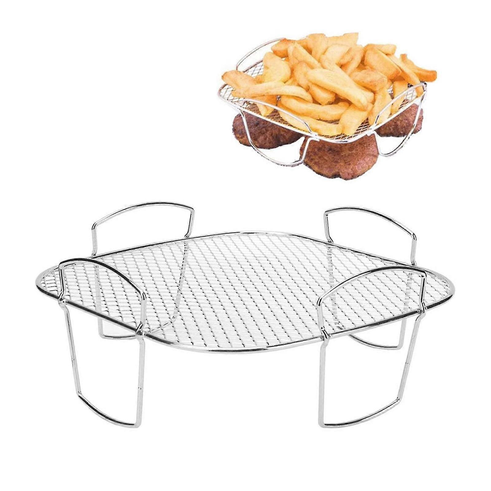 Air Fryer Rack Square Air Fryer Accessories 304 Stainless Steel Air ...