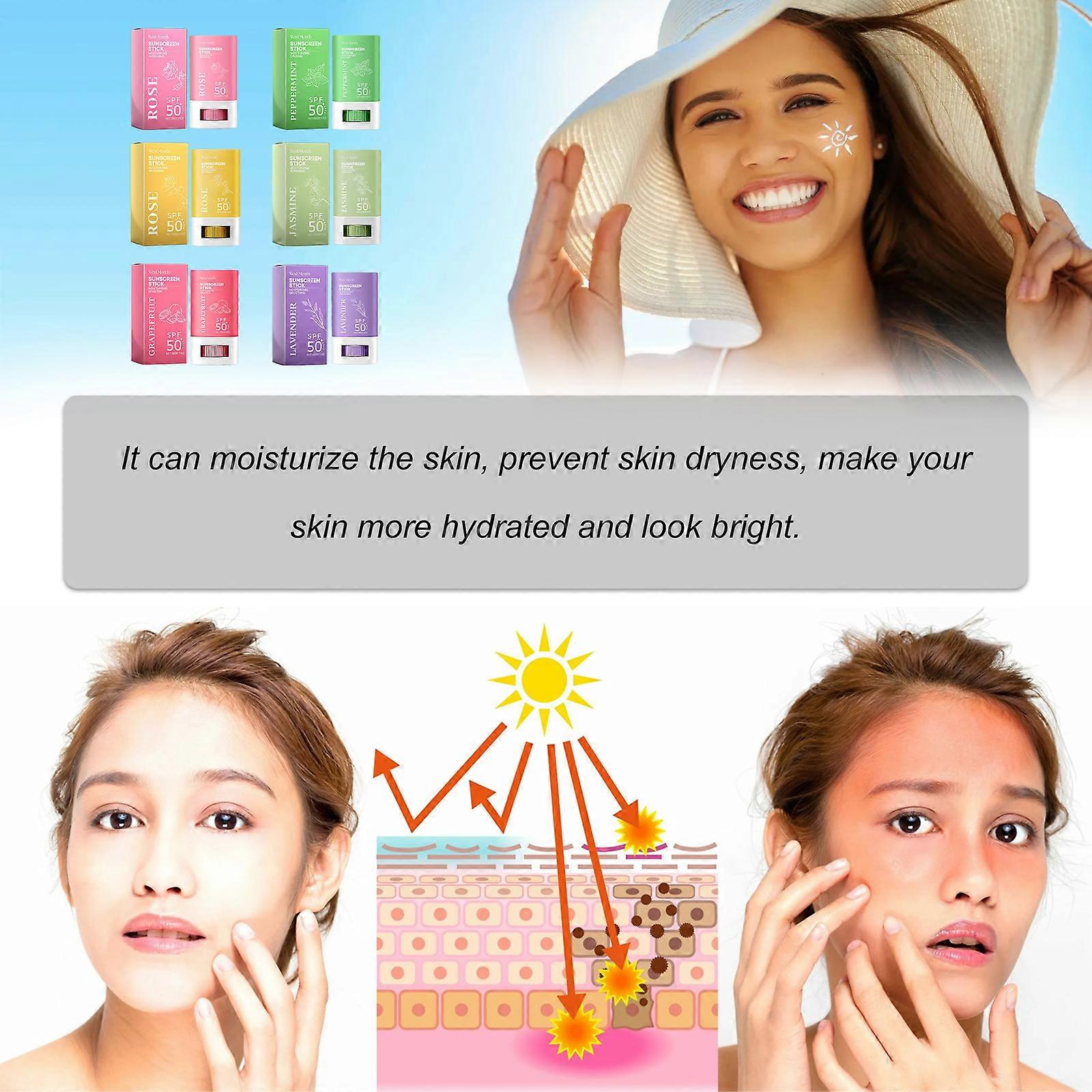 Sunscreen Stick SPF 50 PA++++, Face Sunscreen Moisturizer, Daily Uv ...