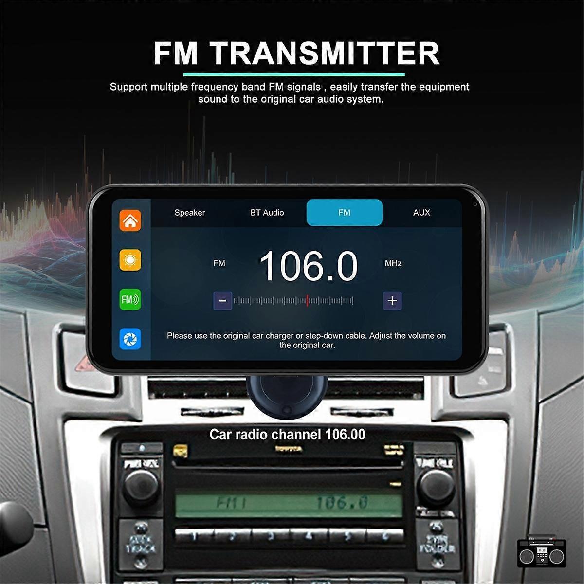 6.25In Screen MP5 Player Portable Bluetooth Car Radio Wireless Carplay ...