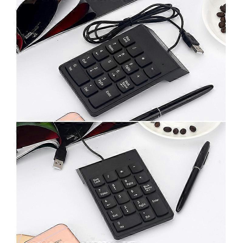 Usb Number Pad Numpad Numeric Keypad 18 Key Number Keypad Mini Keyboard For Laptop Pc Computer ...