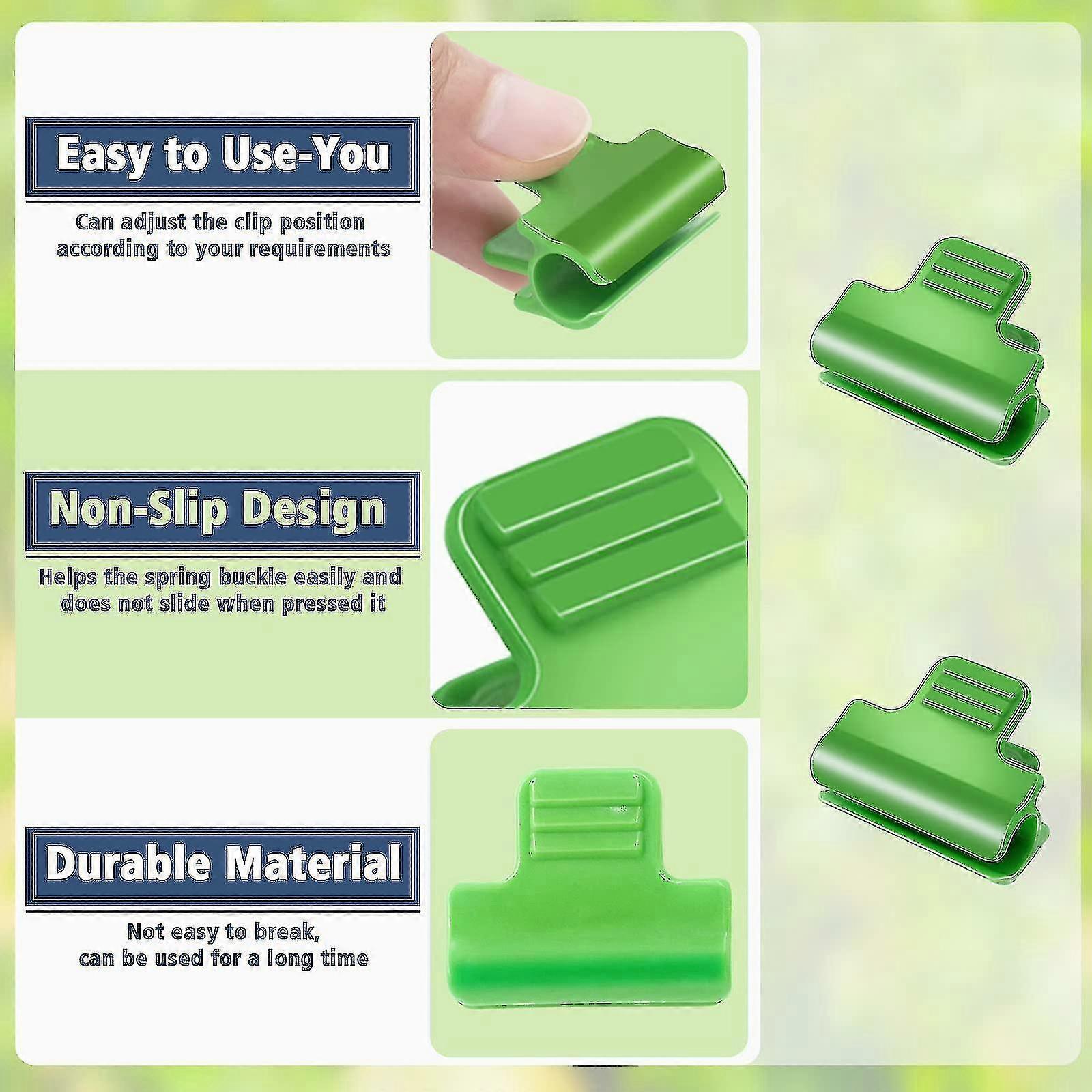 60pcs Greenhouse Clamps, Plant Clips, Film Row Cover Netting Tunnel ...