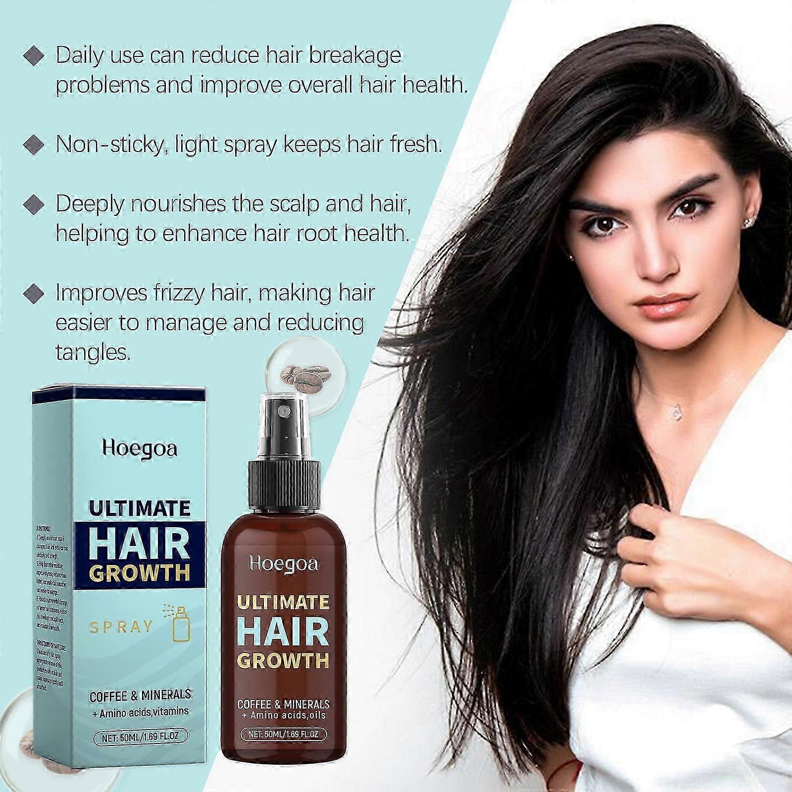Ultimate Hair Growth Spray for Strengthen Hair & Restore Scalp Health - Natural Hair Serum Spray ...