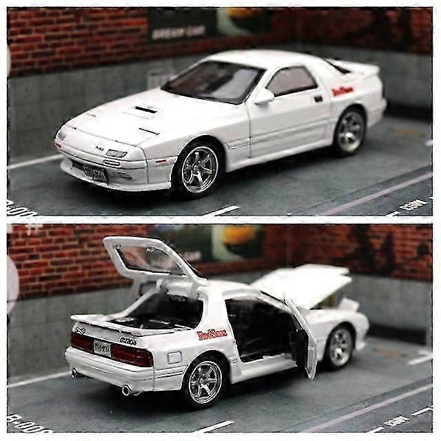 Exquisite 1/32 Mazda RX7 Initial D Miniature Diecast RX-7 Toy Car Model ...