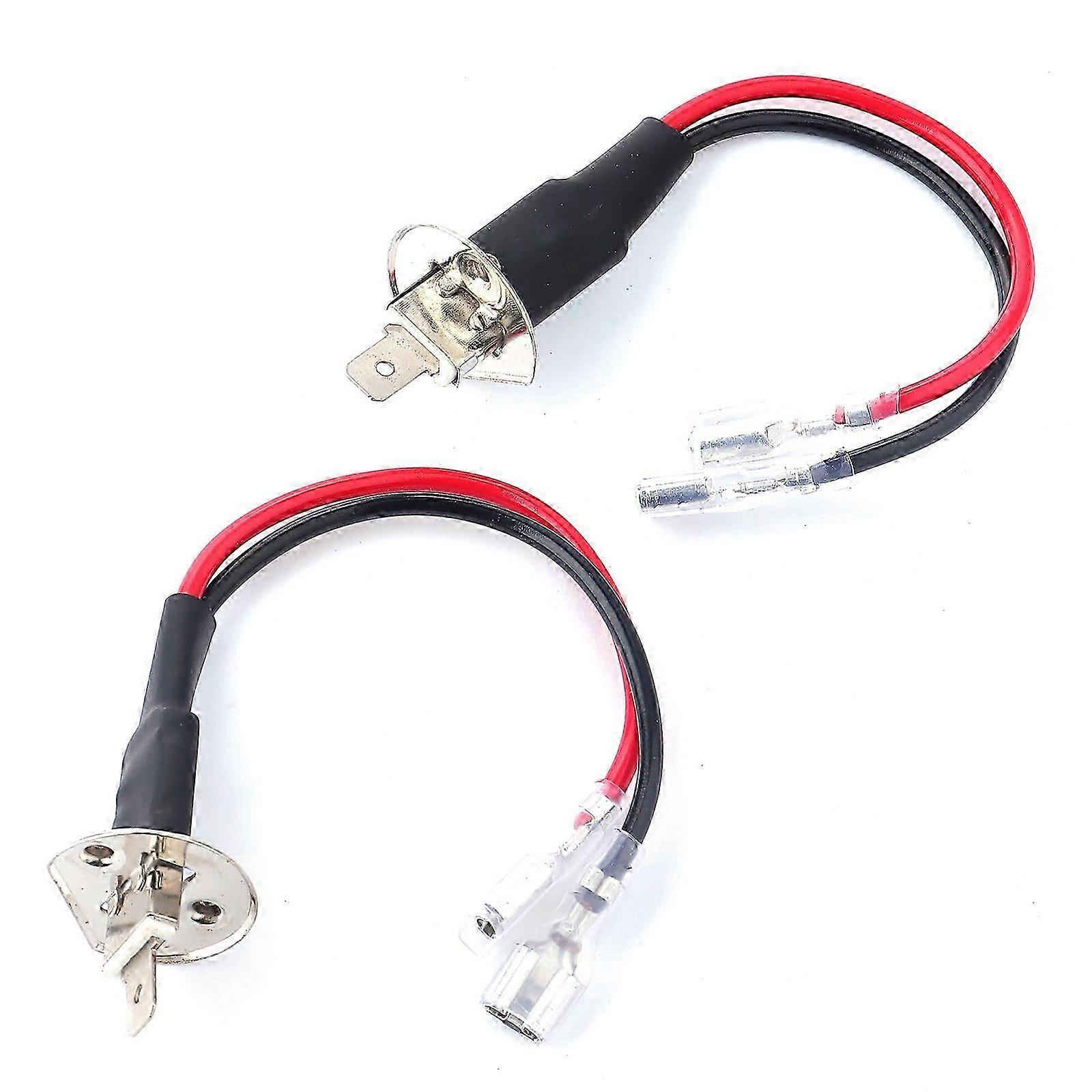 WXH 2PCS LED H1 Replacement Single Converter Wiring Connector Cable ...