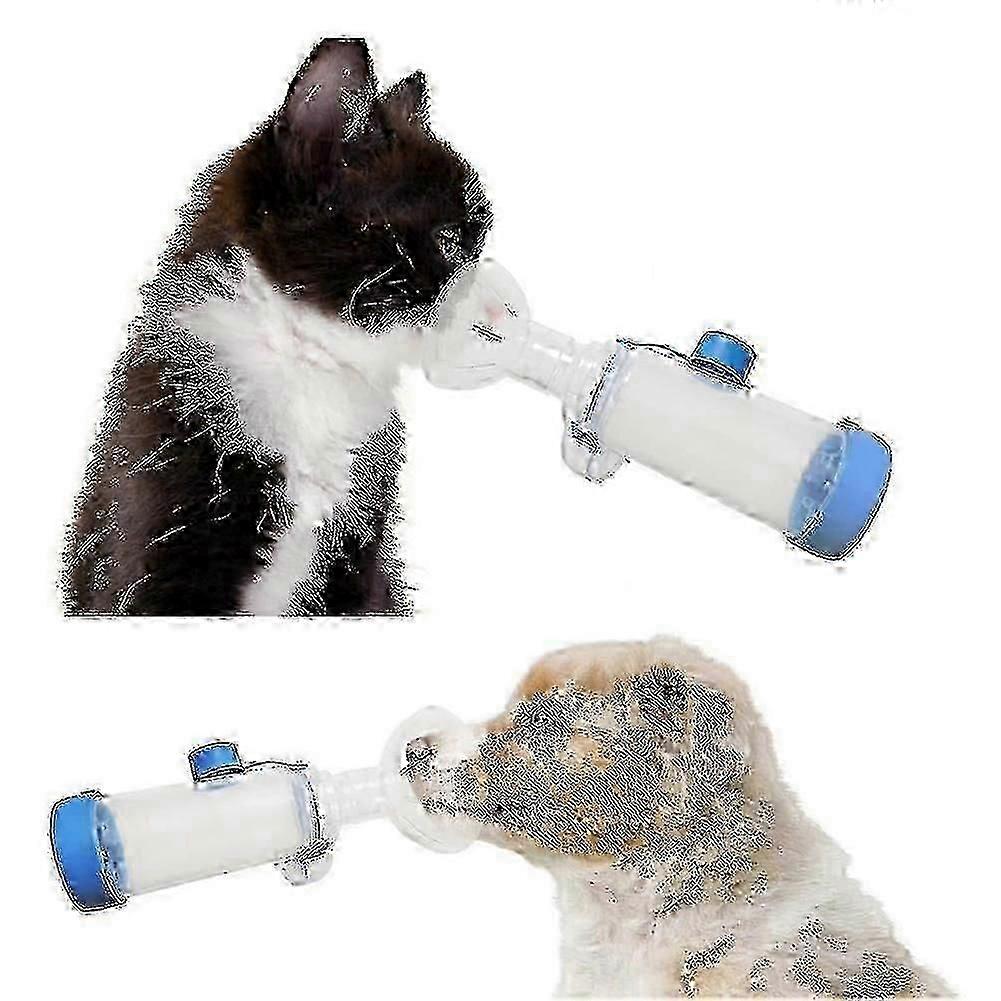 Inhaler Spacer for Cats & Small Dogs - 2 Reusable Masks, Round Silicone ...