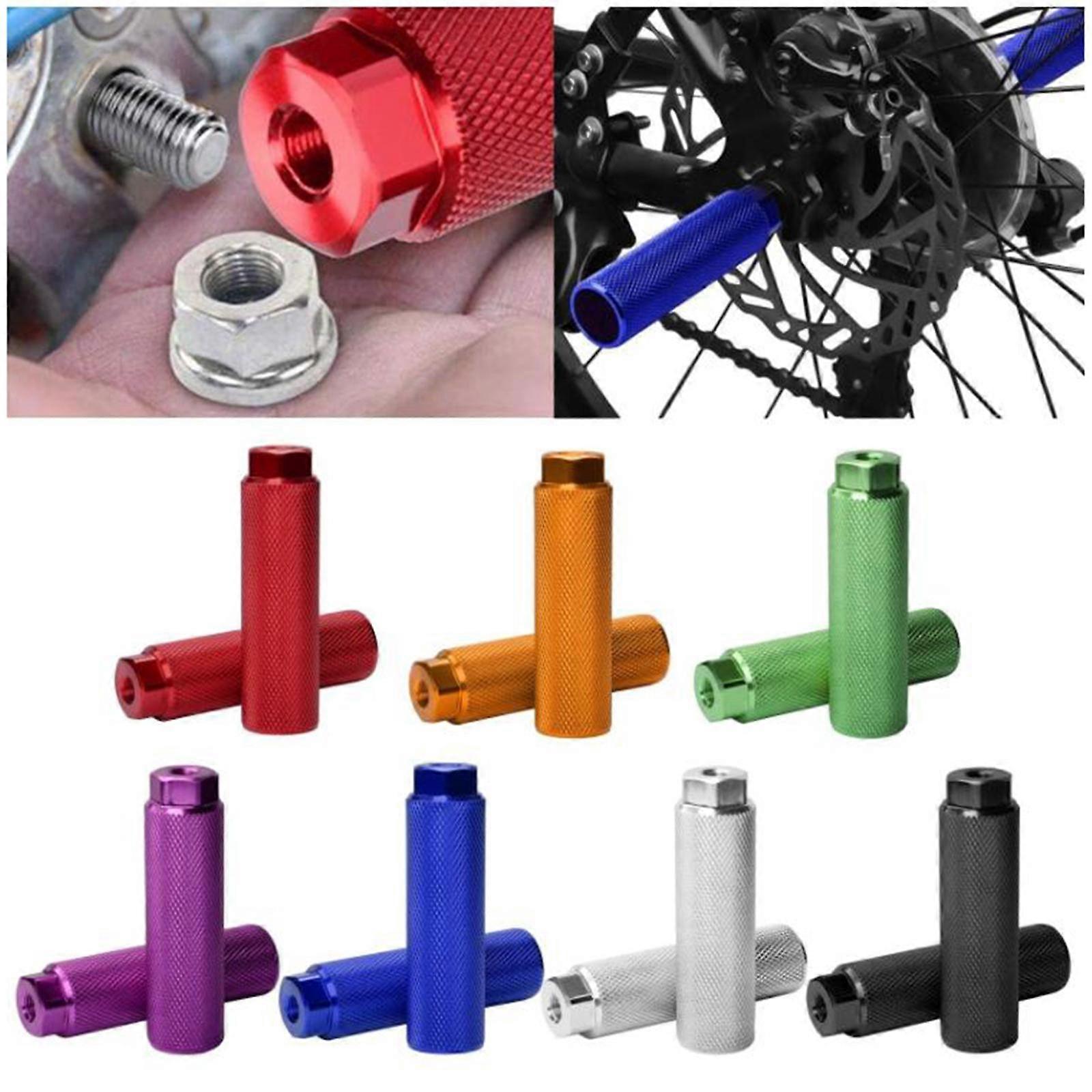 2Pcs/set Bikes Foot Pegs Aluminum Alloy Anti-Skid Bicycles Foot Rest ...