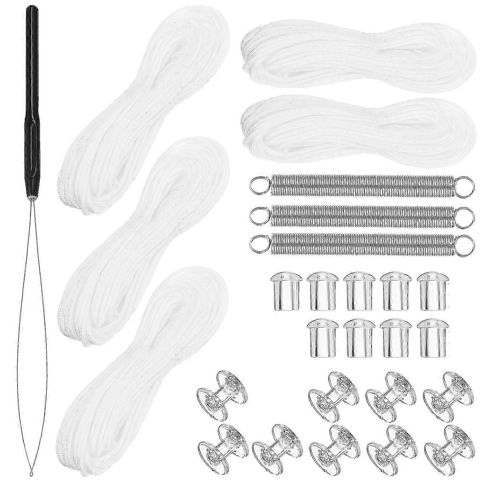 1 Set Pleated Shade Repair Kit Window Shade Cord Retainers Blind String ...