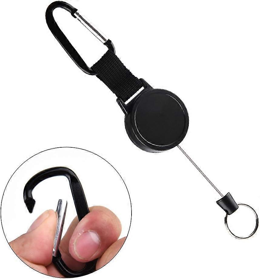 Heavy Duty Retractable Key Chain Badge Reel with 65cm Steel Wire Rope ...