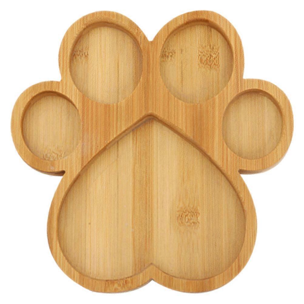 Paw Shaped Trays Multi-Purpose Snack Tray for Pet Owners Khaki 25.00X25 ...