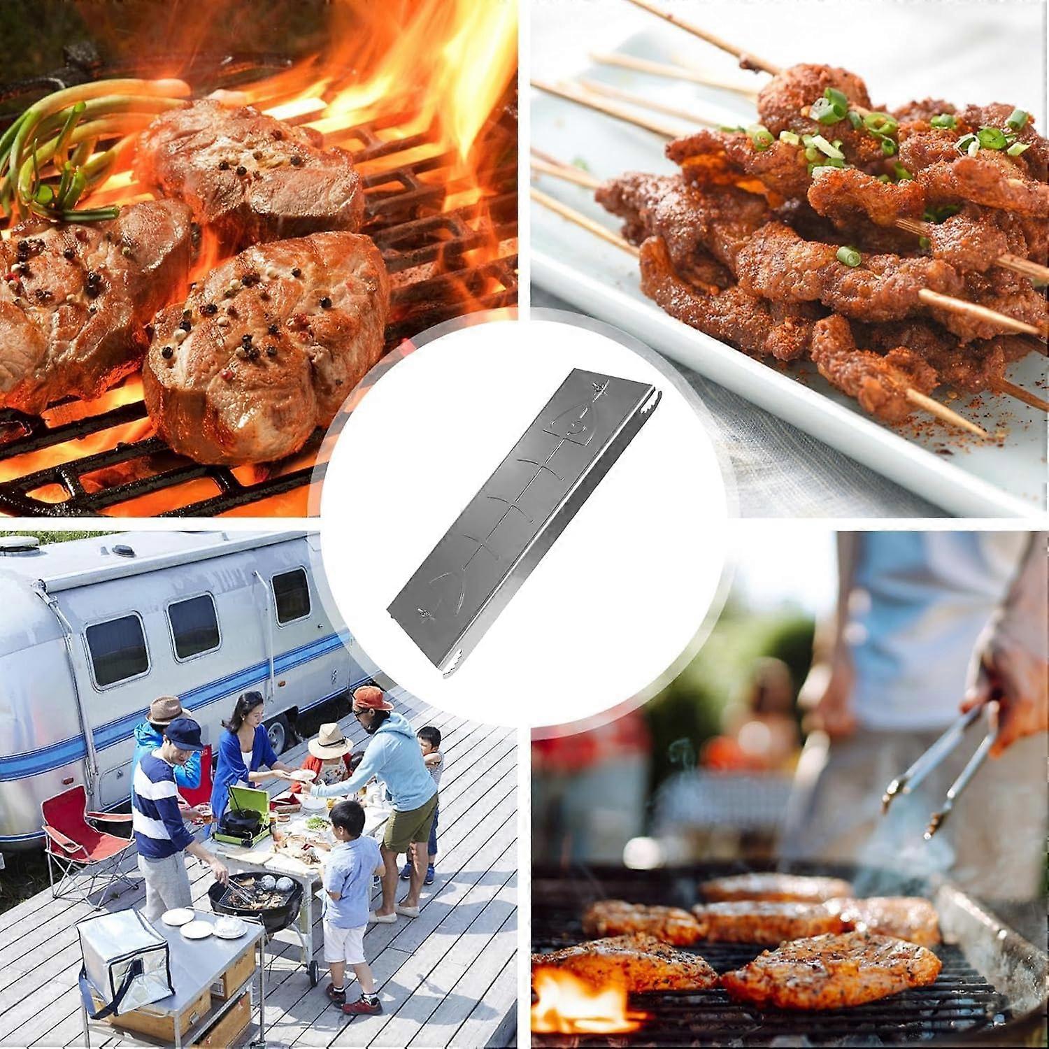 Flame Salmon Rack Outdoor Stainless Steel Grilling Planks 180 Degree ...