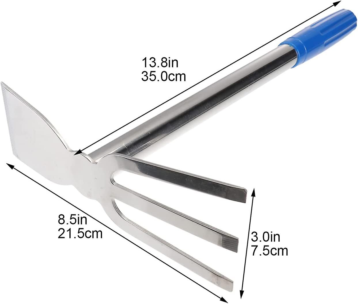 Garden Hoe and Cultivator Double Head Tiller Vegetable and Flower Weed ...