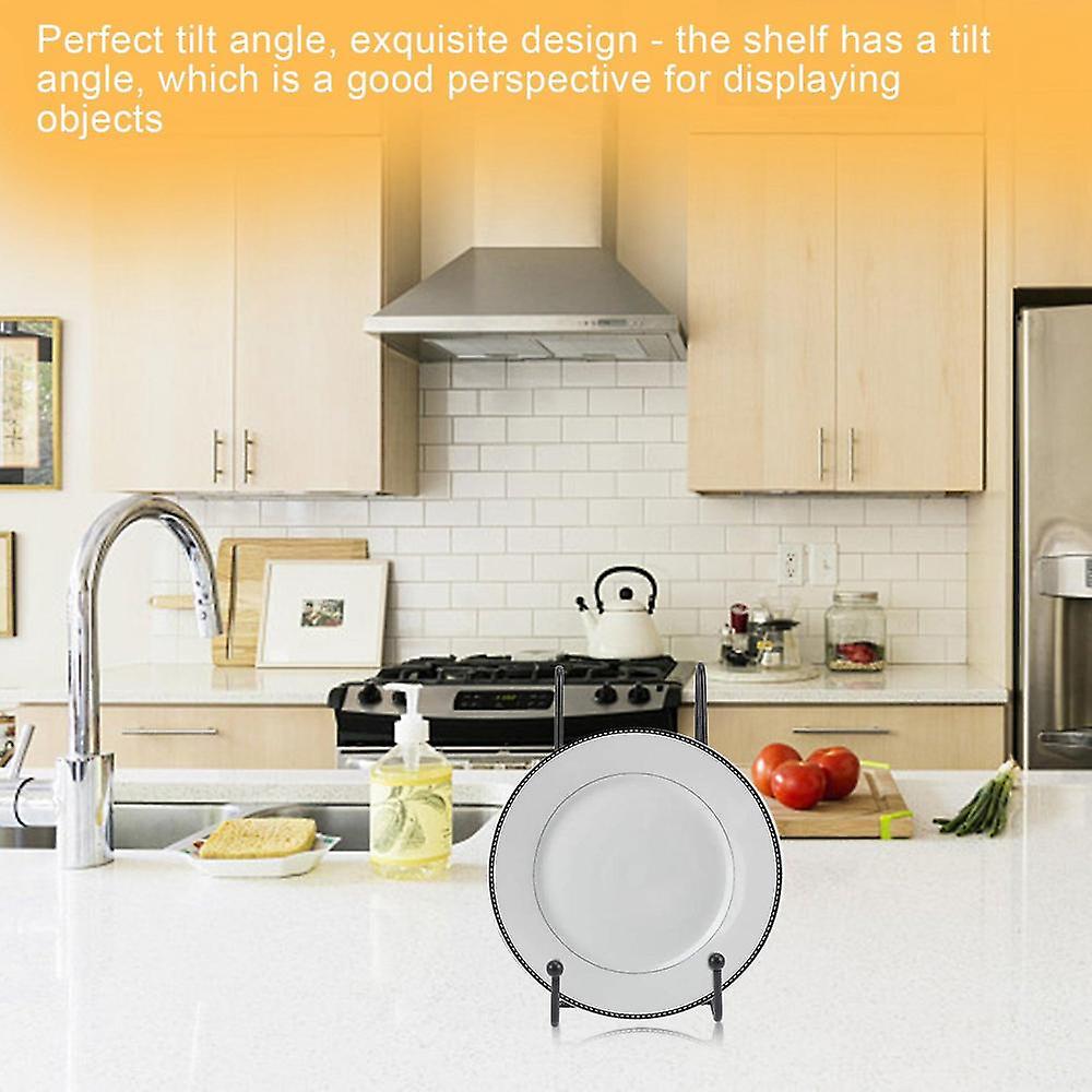 4pack 6 Inch Metal Picture Stand Decorative Plate Holder Display Stands ...