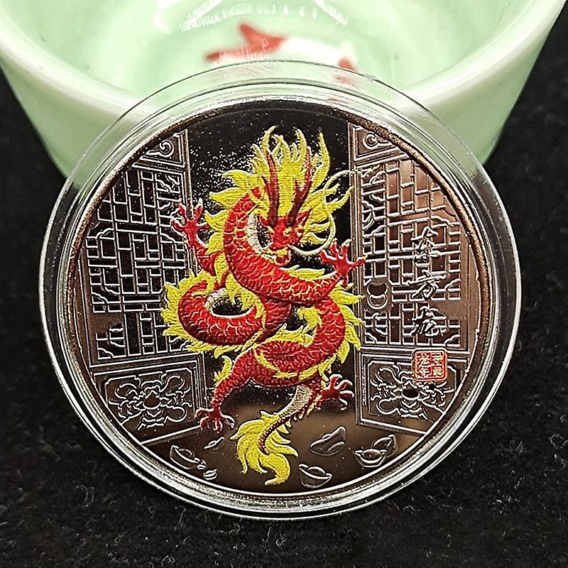 2024 Traditional Chinese Commemorative Coin Collection Dragon Painted ...