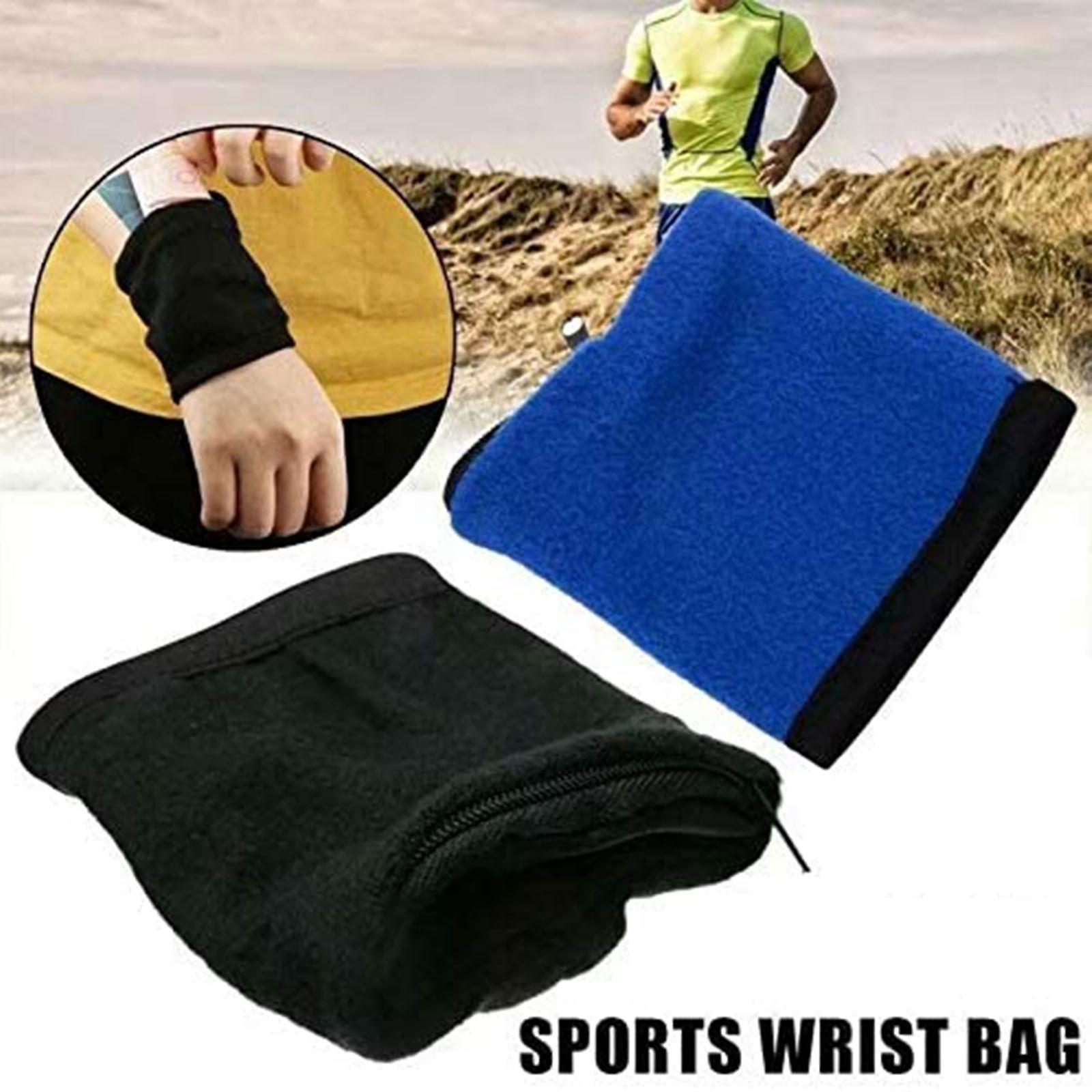 Wrist Pouch Zipper Wrist Pouch Wristband Sweatband Wrist Wallet for ...
