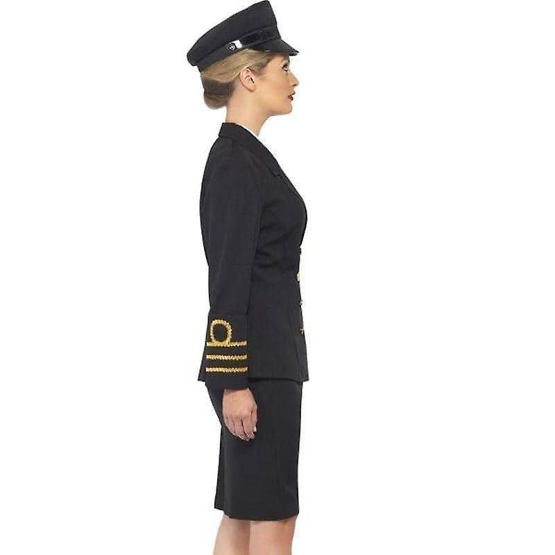 Navy Officer Costume Adult Black 38819m | Fruugo UK