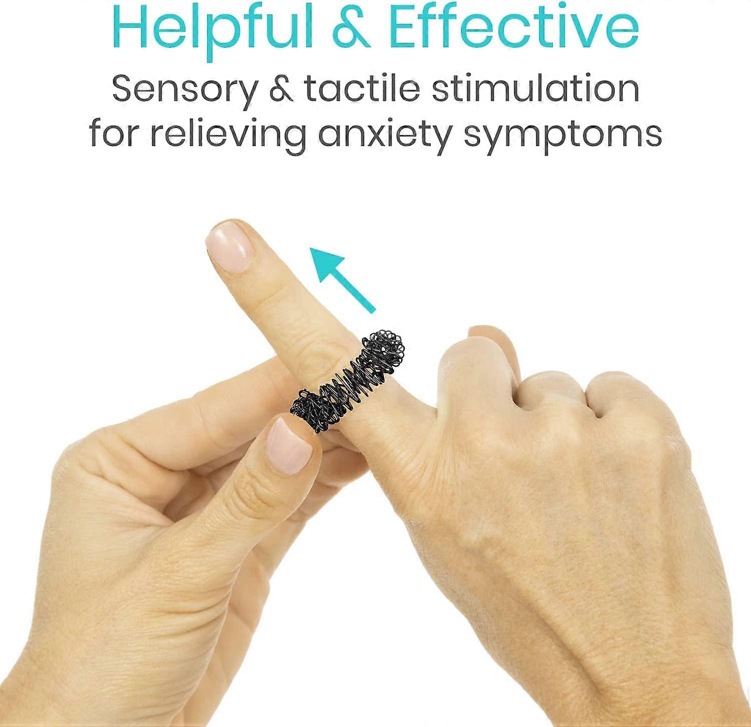 Spike Fidget Rings (12 Piece) - Metal Spiky Fidget Band - for Anxiety ...