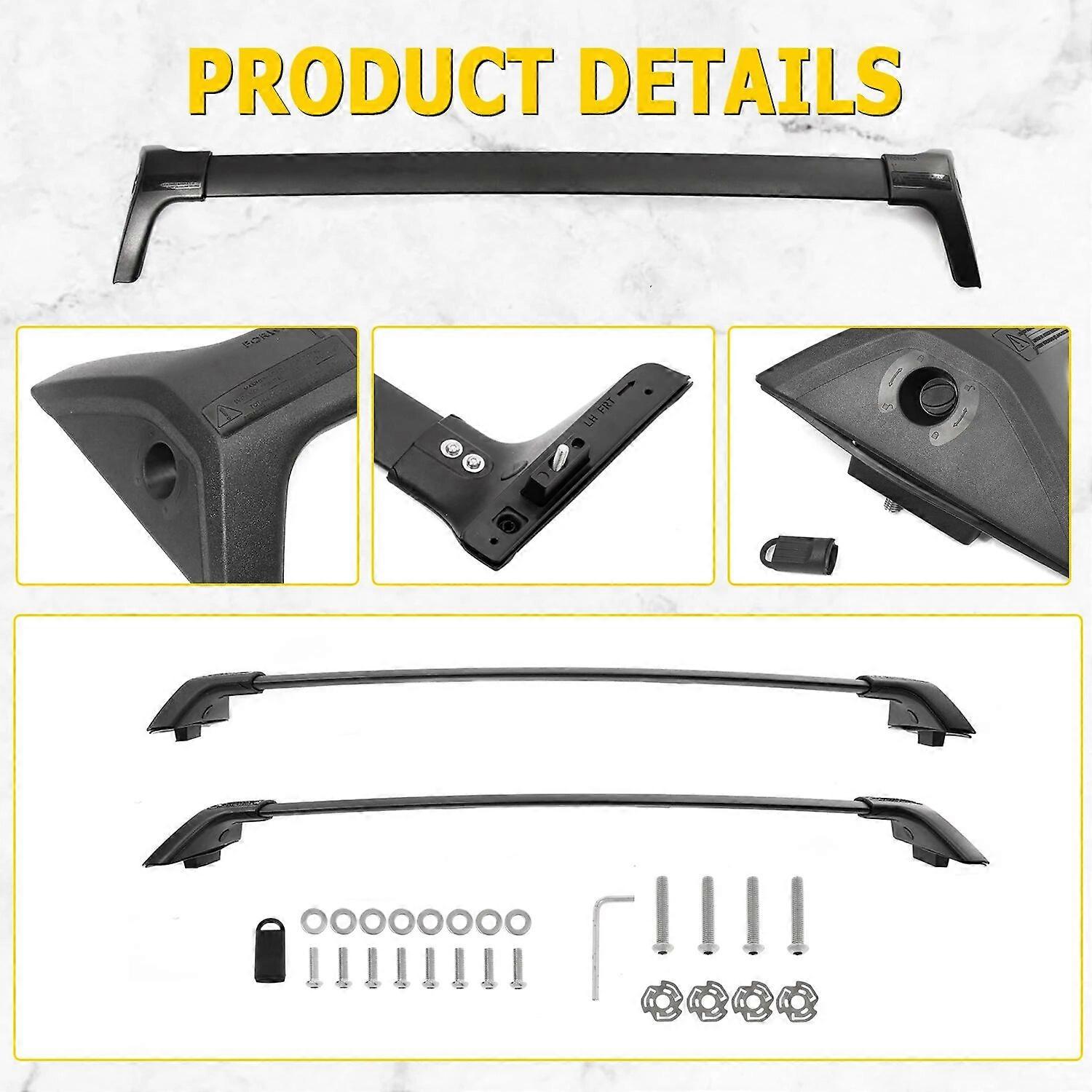 For TOYOTA RAV4 2019-2022 Roof Rack Cross Bars Luggage Carrier Kayaks ...