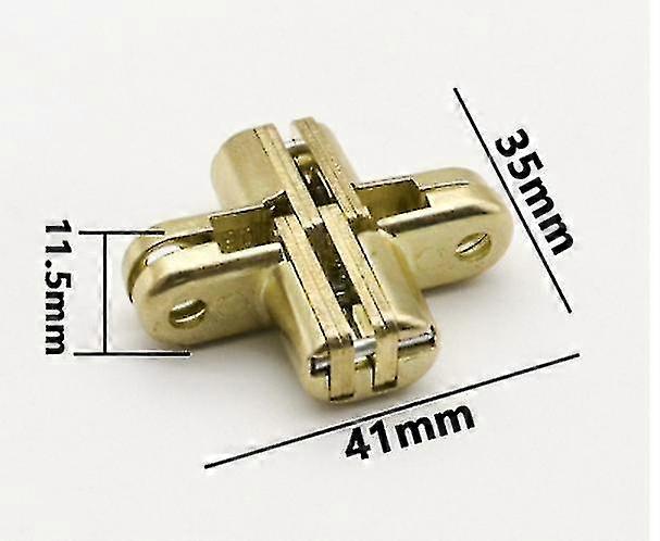 Hidden Door Hinges Cross Hinges 6 Pieces 180 Folding Hidden Zinc Alloy ...