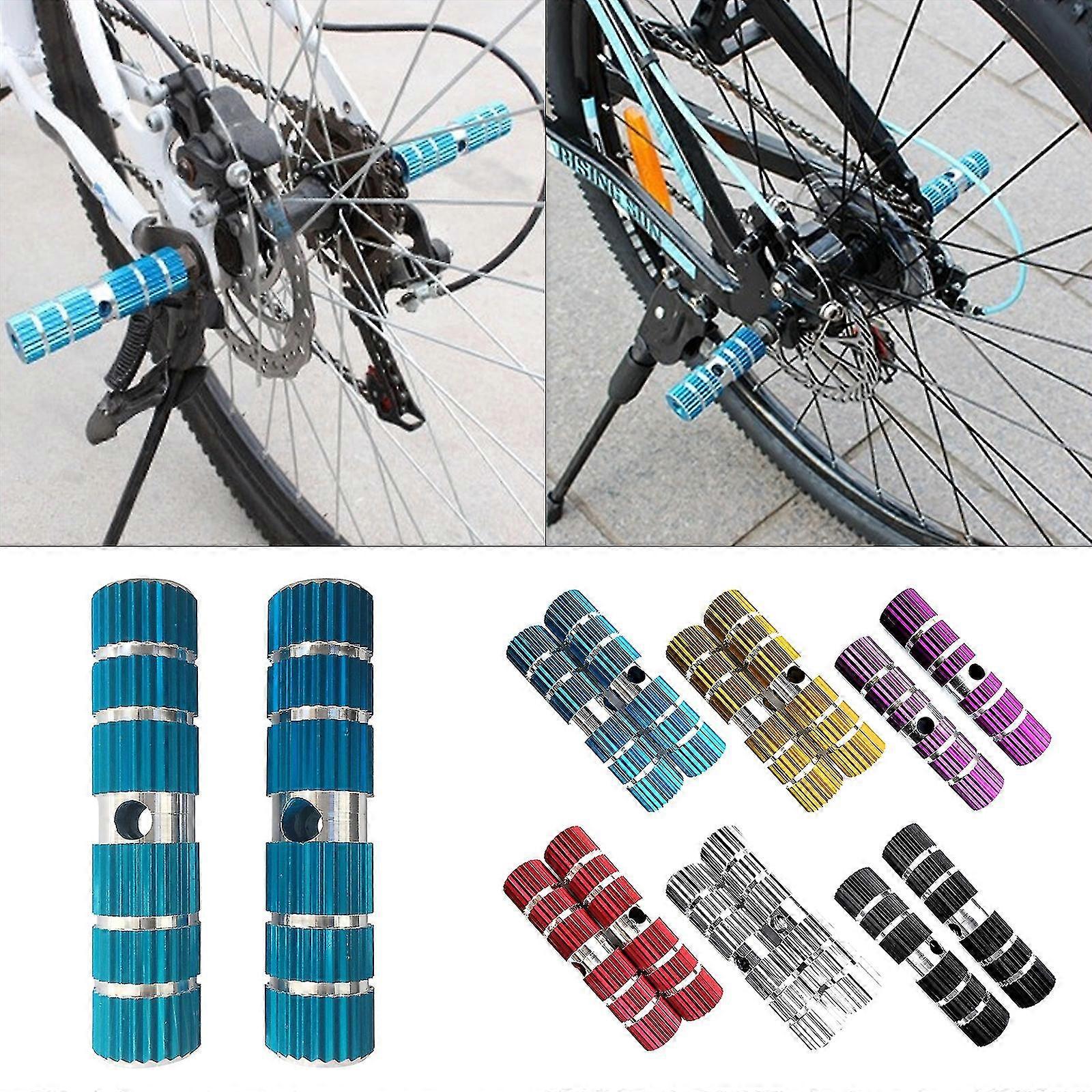 Bicycle Rear Stunt Pegs Aluminum Alloy Cylinder Pedal Foot Stand for ...