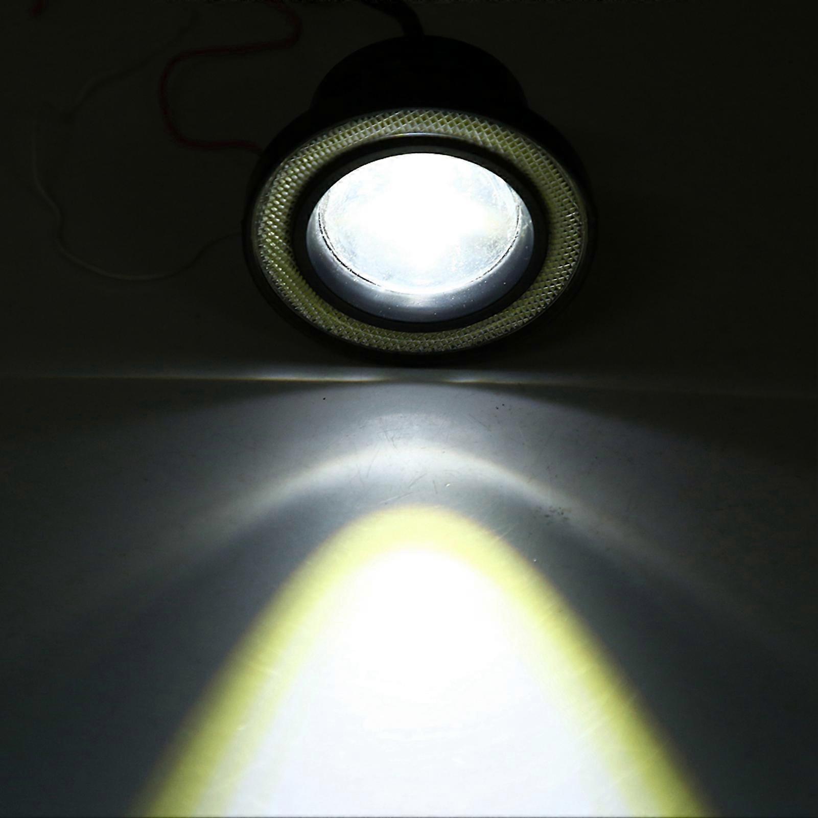 Universal 2pcs 10W LED COB Angel Eyes Daytime Running Light Car Vehicle Fog Lights (3.0in ...