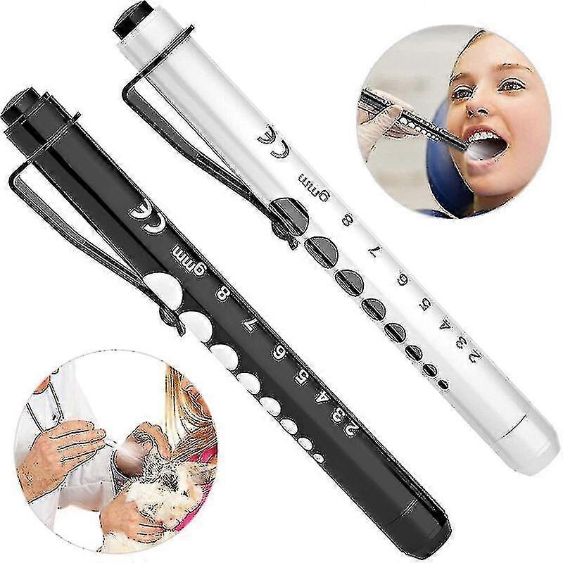 Medical Pen Light With Pupil Gauge And Ruler, Led Penlight Eye Oral Ear ...