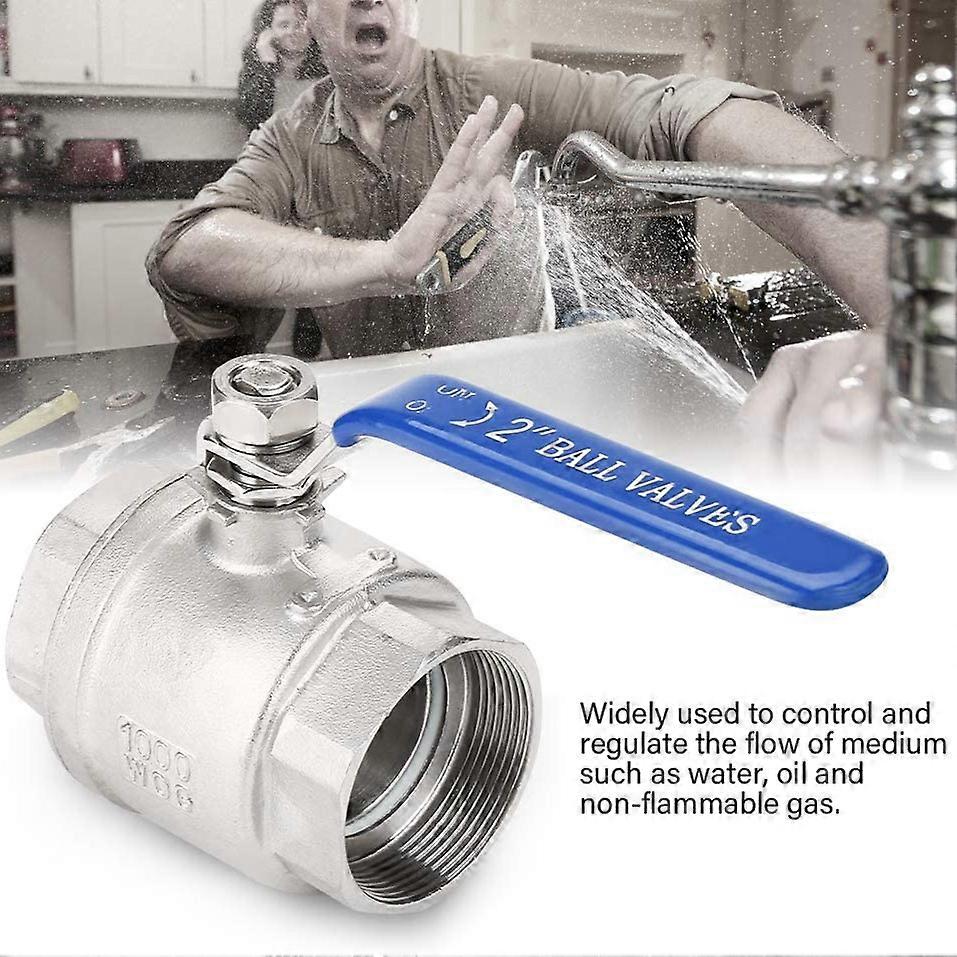 Ball Valve Female Thread 2 Inch 304 Stainless Steel Full Port Female ...
