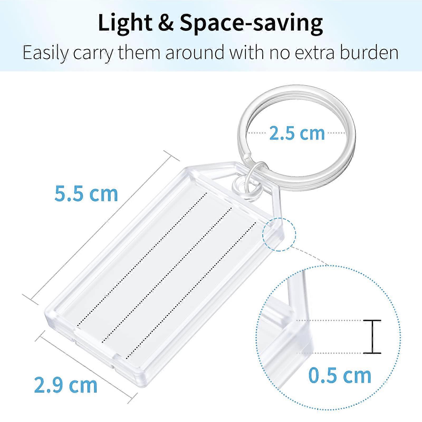 20 Pack 5cm Heavy Duty Plastic Labels with White Item Identifiers with ...
