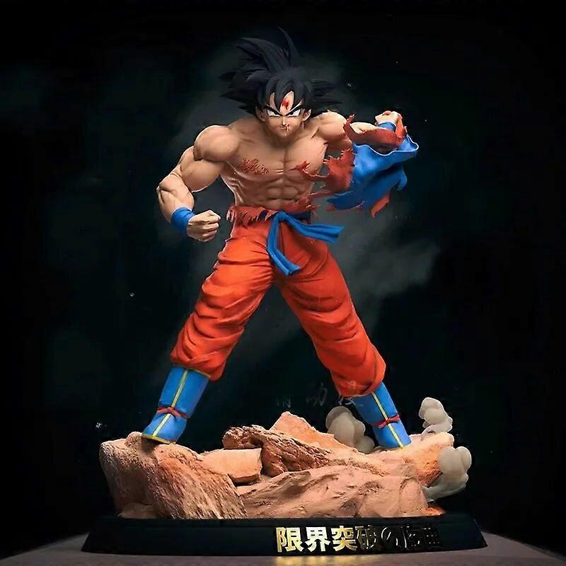 39cm Goku Dragon Ball Figure GK Tearing Clothes Son Goku Prince Vegeta ...