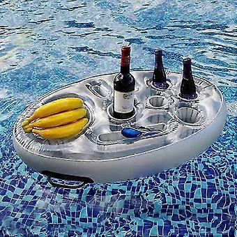Pvc Water Inflatable Pool Dining Tray Inflatable Perforated Drink ...