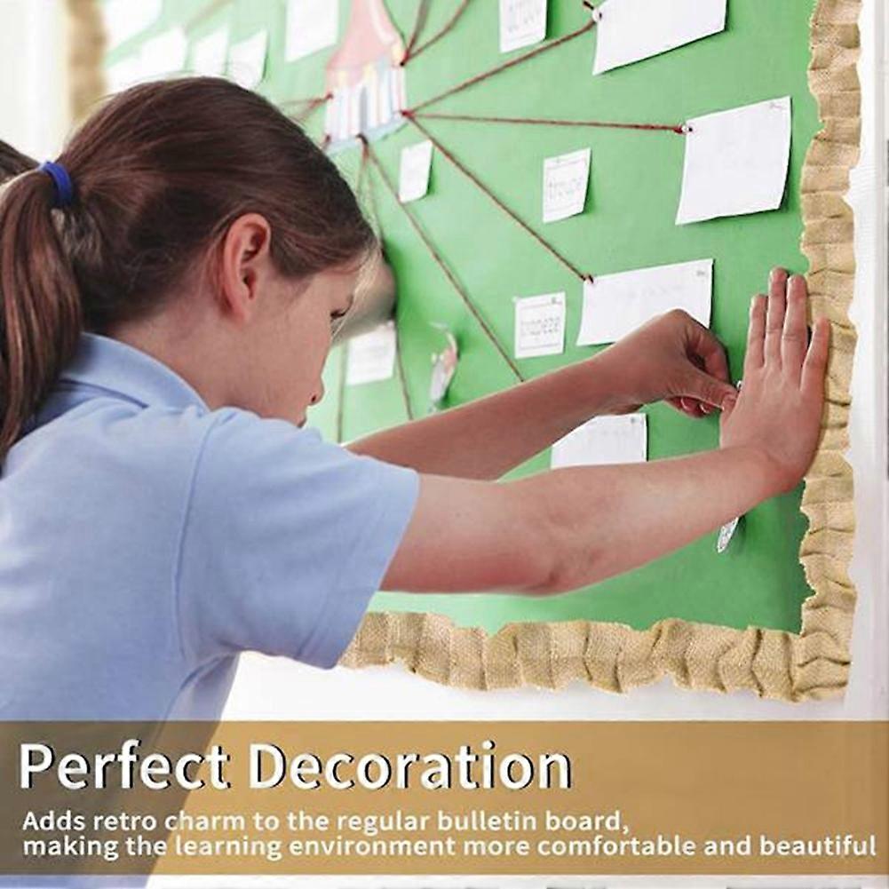Burlap Ruffle Bulletin Board Border Burlap Border Bulletin Board ...