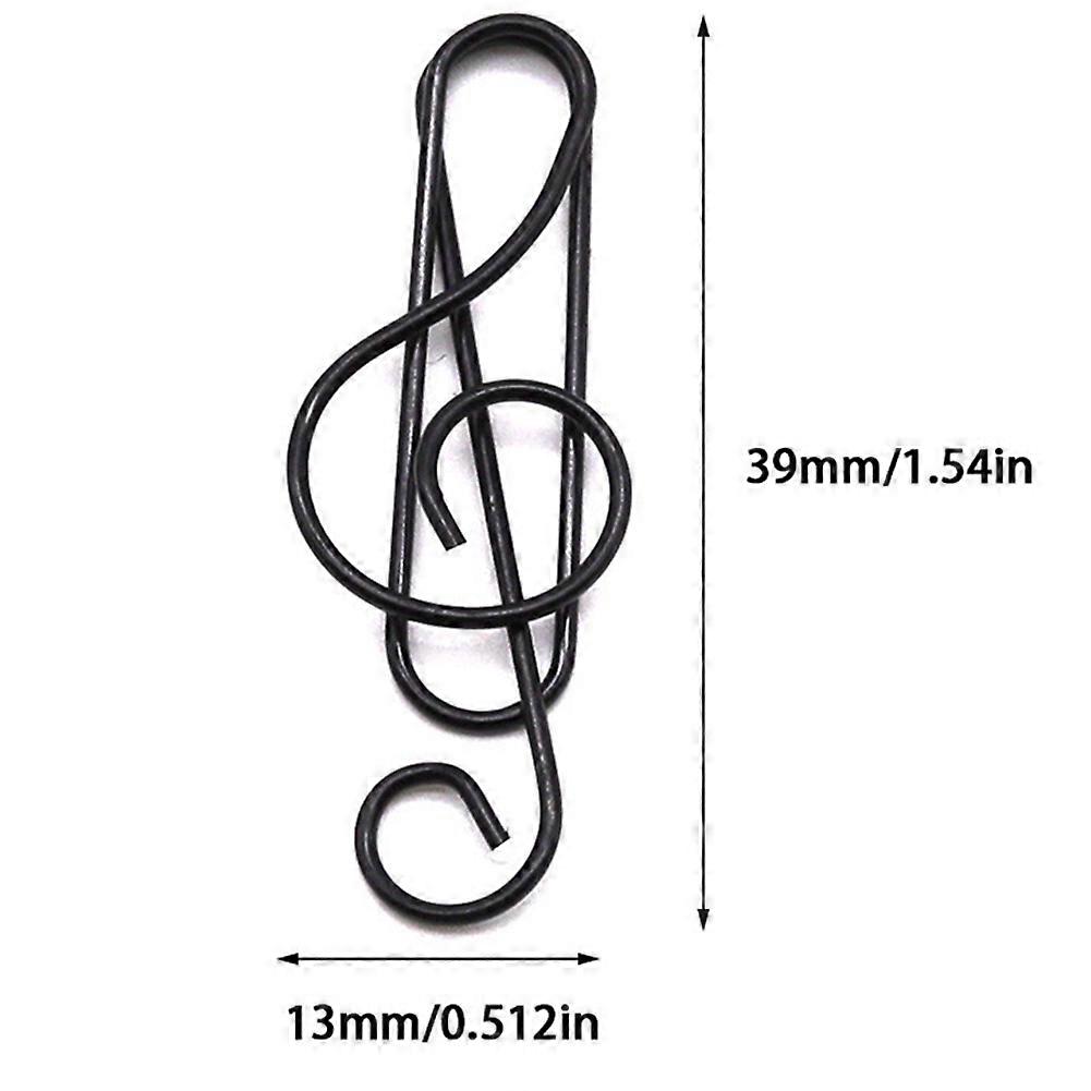 50pcs/100pcs Music Paper Clips - Metal Treble Clef & Musical Notes, Fun ...